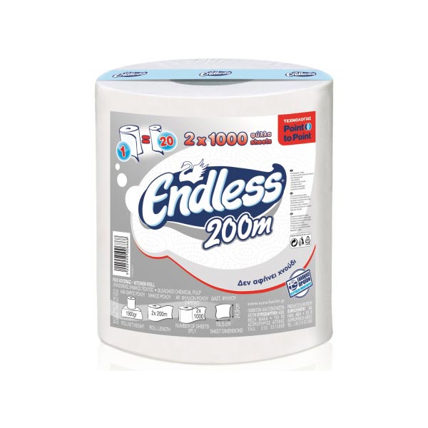 Endless Ρολό Κουζίνας Mega 200m 2kg. - CANIMED | Together We can